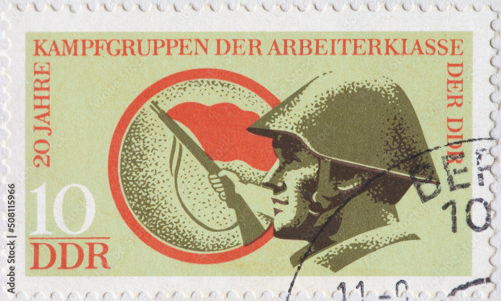 GERMANY, DDR - CIRCA 1973: a postage stamp from GERMANY, DDR, showing a ...