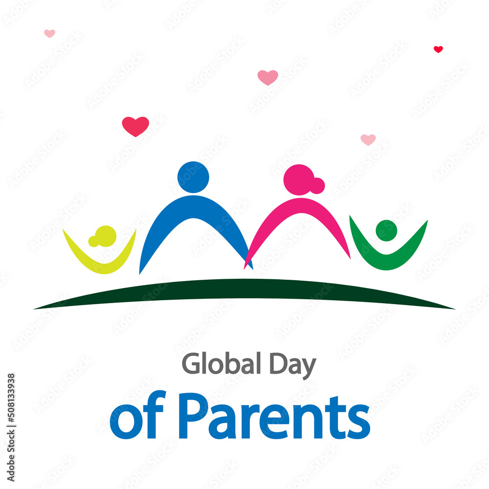 Parents day global logo, vector art illustration. Stock Vector | Adobe ...