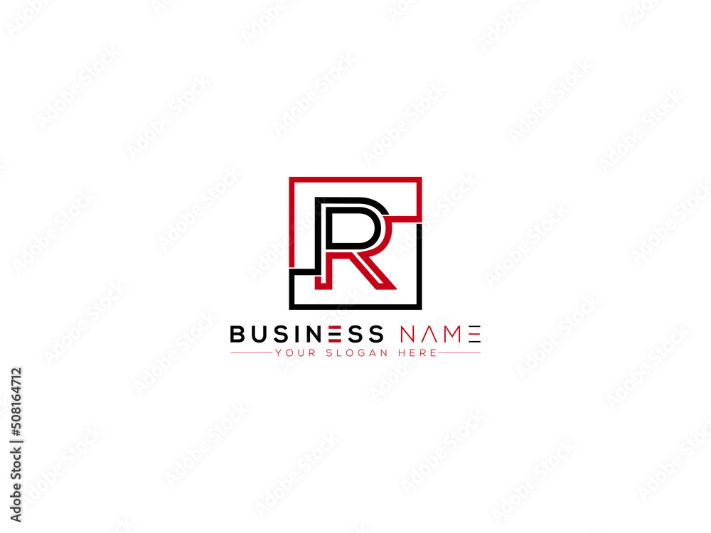 Letter R Logo Icon, square R rr Logo Letter Vector Image Design For ...