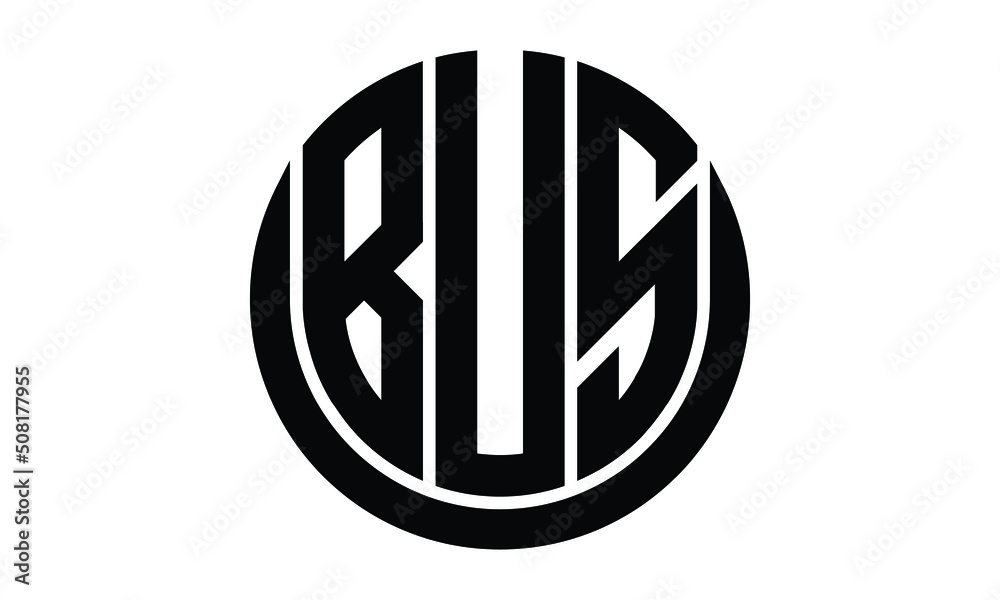 BVS shield with round shape logo design vector template | monogram logo ...