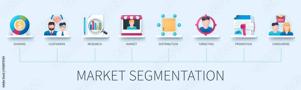 Market segmentation vector infographics in 3d style Stock Vector ...