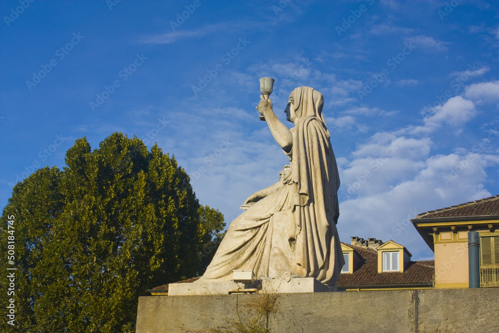 Statue of Faith (La statua della Fede) of Church Gran Madre di Dio in ...