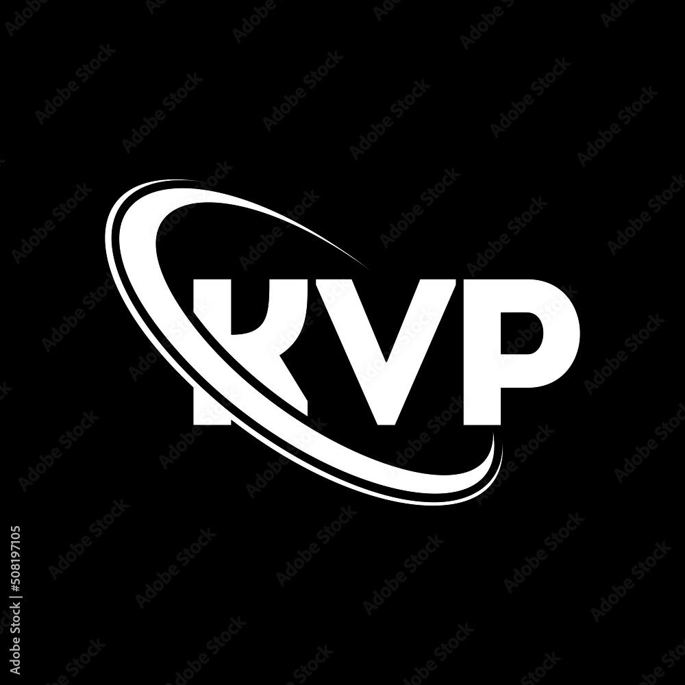 KVP logo. KVP letter. KVP letter logo design. Initials KVP logo linked ...