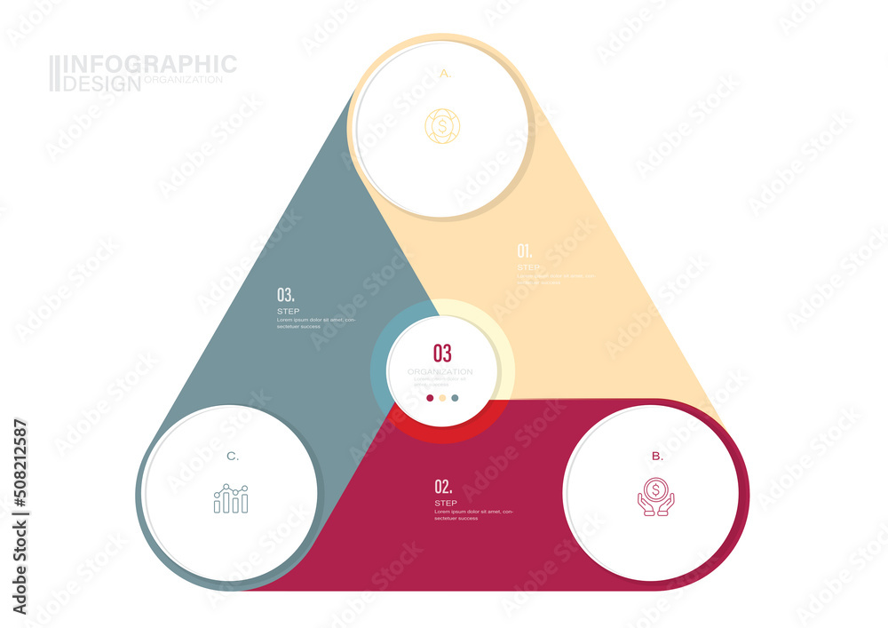 Vetor do Stock: Vector pentagon infographic. Template for cycle diagram ...