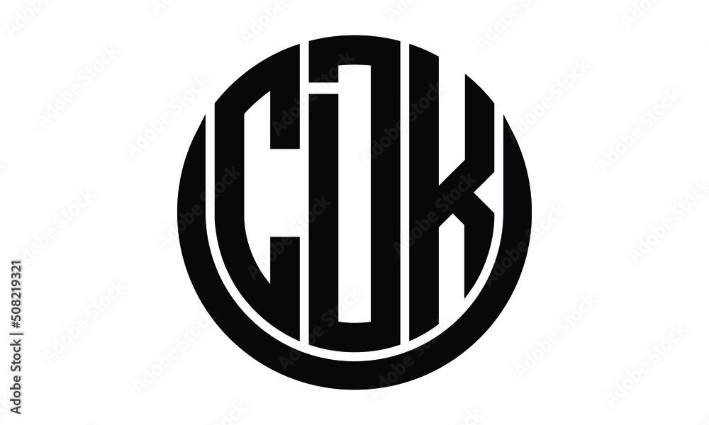CDK shield with round shape logo design vector template | monogram logo ...