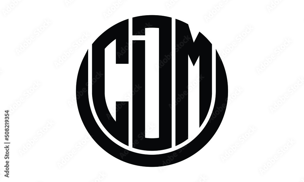 CDM shield with round shape logo design vector template | monogram logo ...