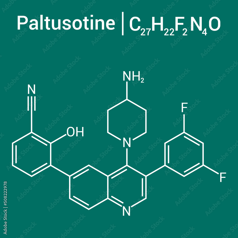chemical structure of Paltusotine (C27H22F2N4O) Stock Vector | Adobe Stock