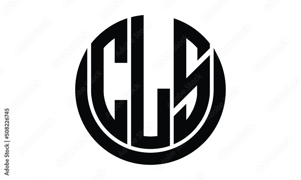 CLS shield with round shape logo design vector template | monogram logo ...