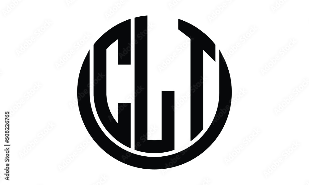 Vetor de CLT shield with round shape logo design vector template ...