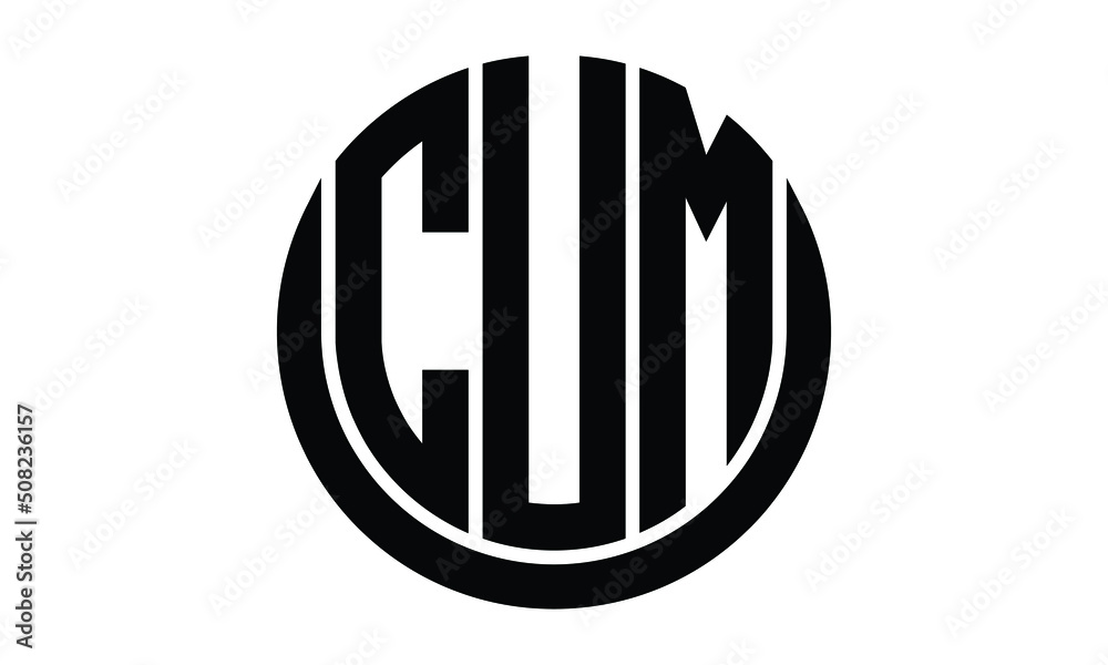 CVM shield with round shape logo design vector template | monogram logo ...