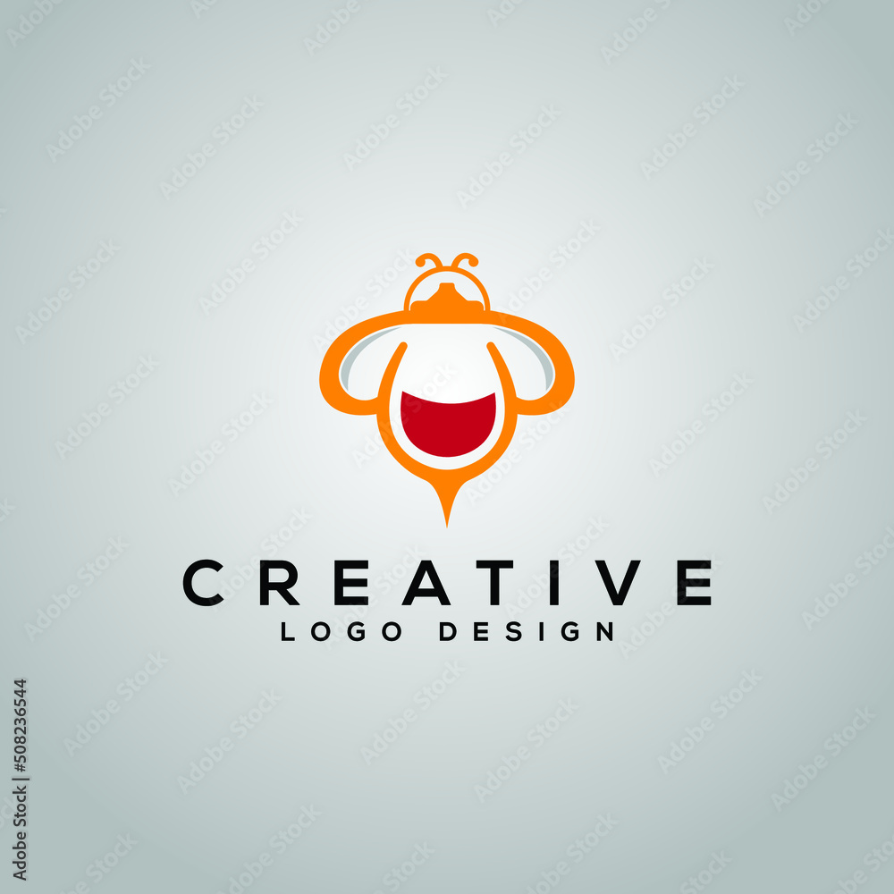 wine importer and Square Bee is a logo that uses a square base and is ...