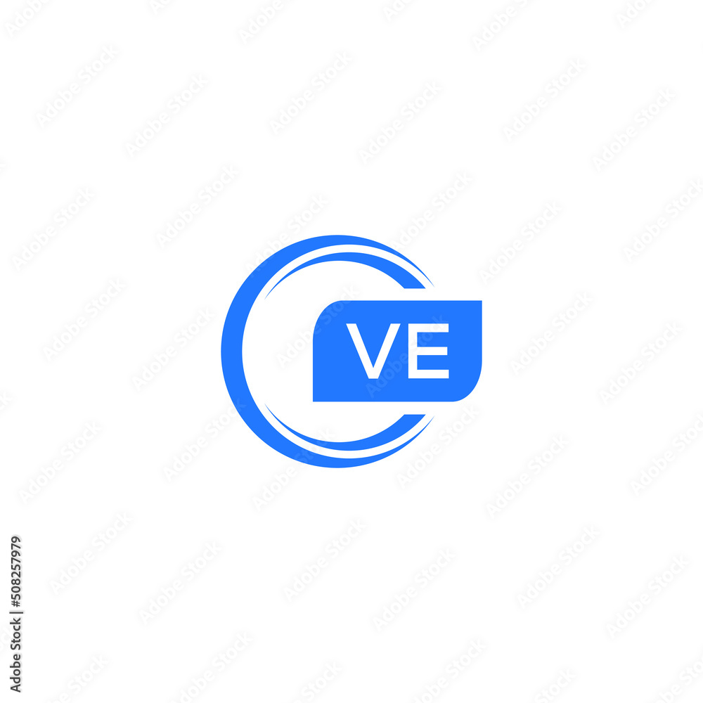 VE 2 letter design for logo and icon.VE monogram logo.vector ...