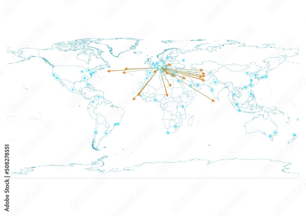 Switzerland map, export concept map for Switzerland on white background ...