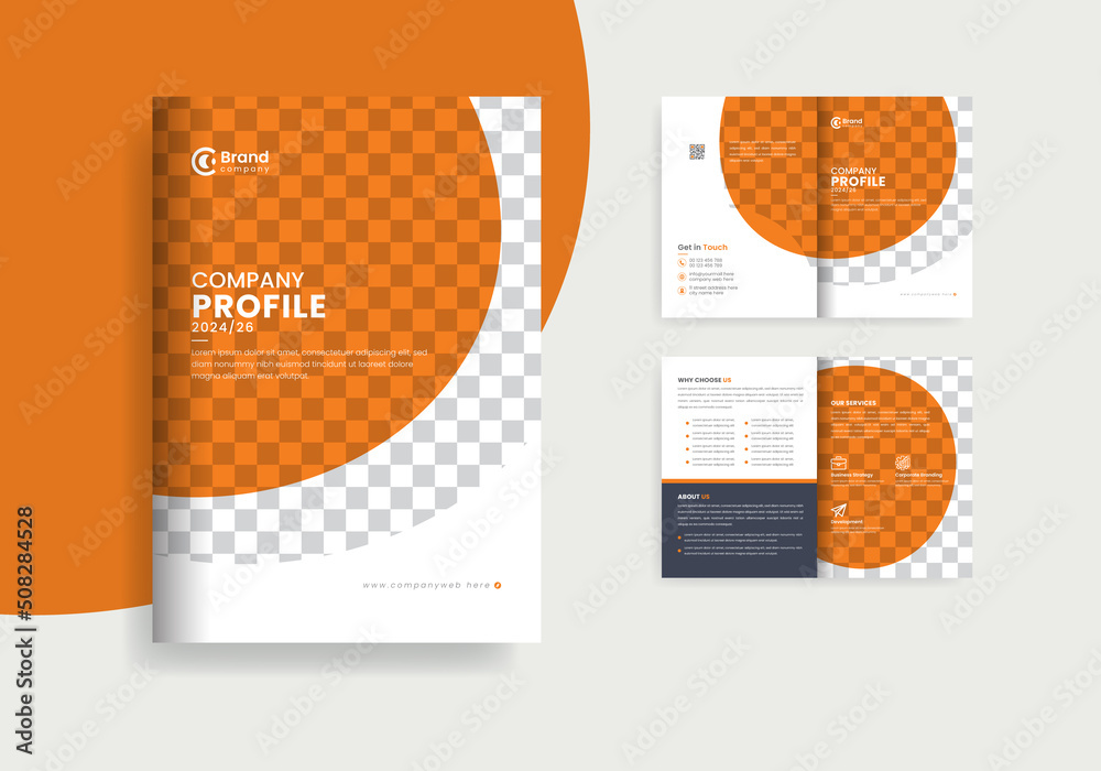Company profile brochure template layout design, multipage corporate ...