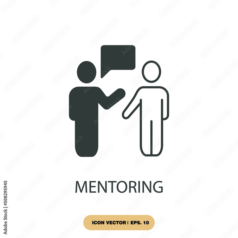 mentoring icons symbol vector elements for infographic web Stock Vector | Adobe Stock