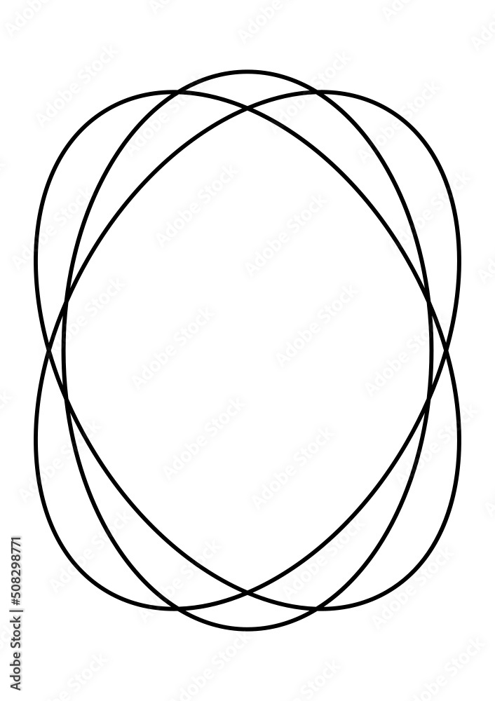 oval frame element Stock Vector | Adobe Stock