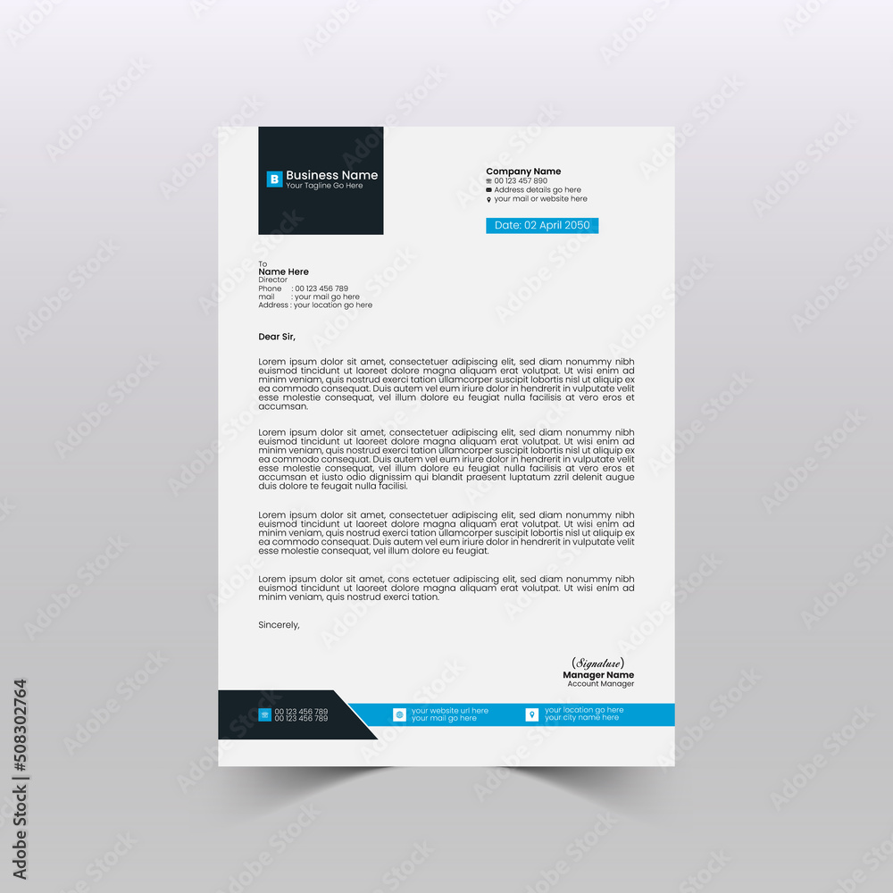 Corporate or Business Letterhead Template Design, Brand Identity, Join ...