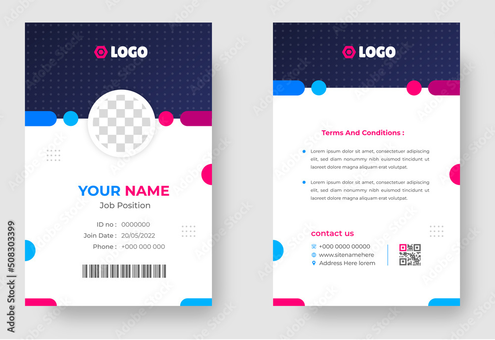Modern and clean business id card template. professional id card design ...