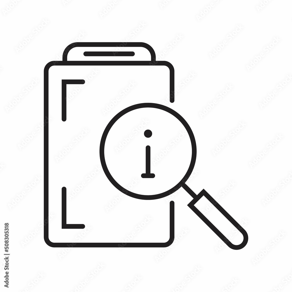 Information line icon vector. Info and help desk. Information Center ...