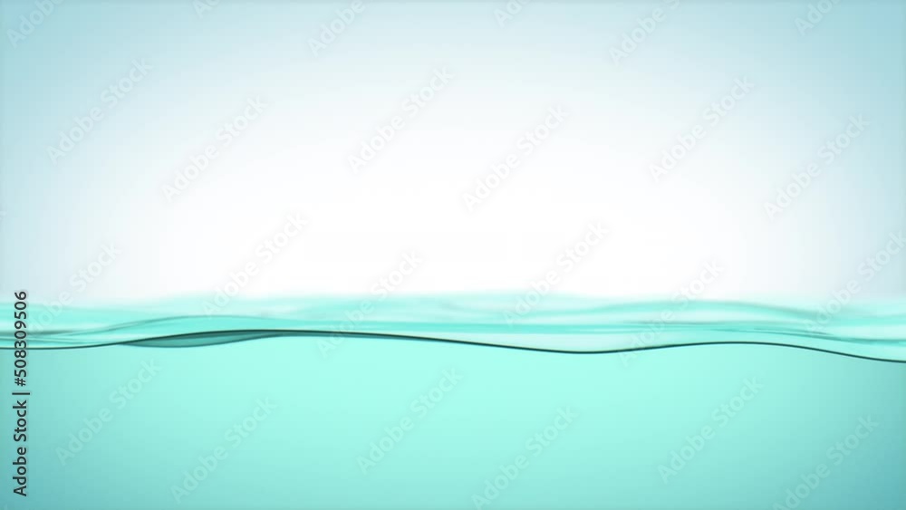 Beautiful Water Surface Rising Close-up Waving. Abstract Clear Water ...