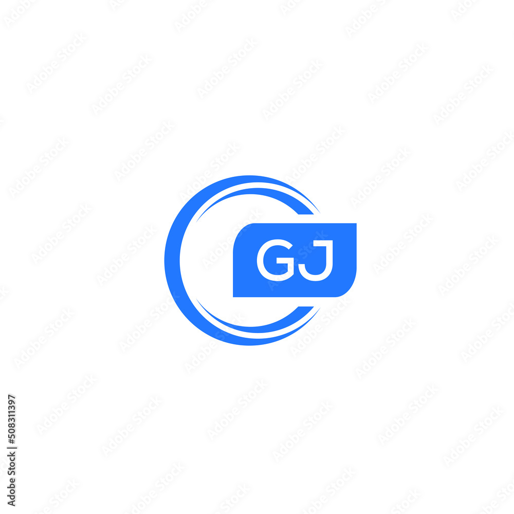 GJ 2 letter design for logo and icon.GJ monogram logo.vector ...