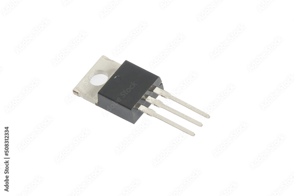 Power transistor - package TO-220 on a white background Stock Photo ...