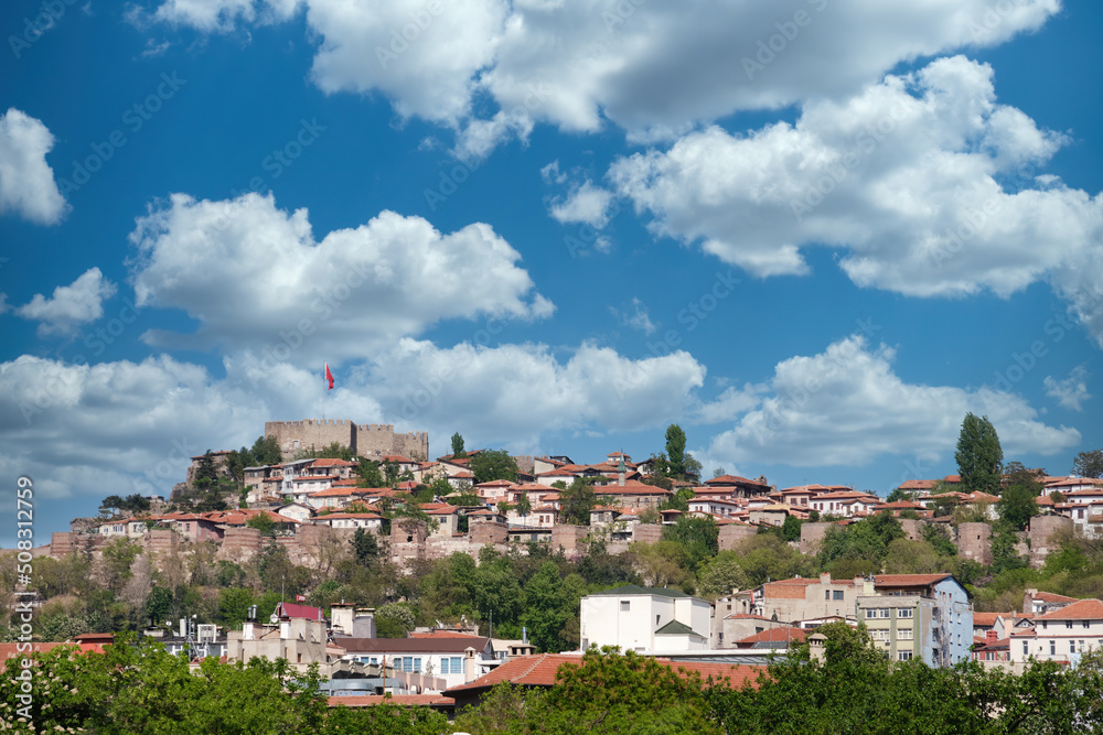 Ankara Castle, historic fortification in the city of Ankara, Turkey ...