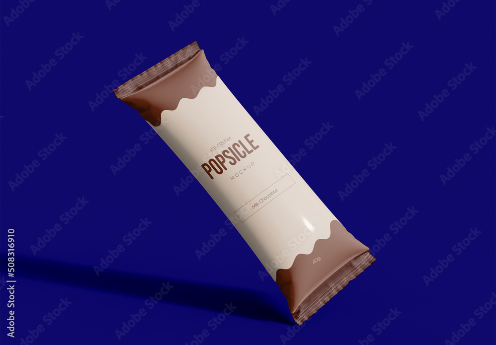 Isolated Popsicle Packaging Mockup Stock Template | Adobe Stock