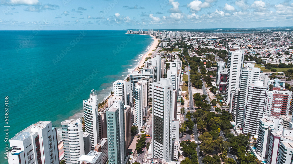Fototapeta Recife Praia Boa Viagem Orla Litoral Pernambuco Parque Dona ...