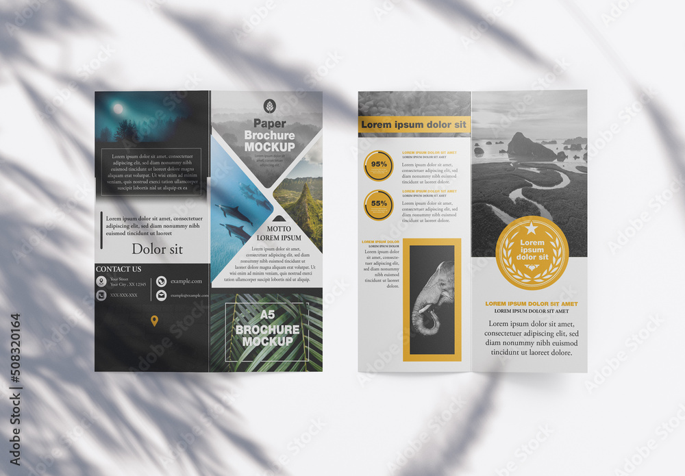 Matte Brochure Mockup Stock Template | Adobe Stock