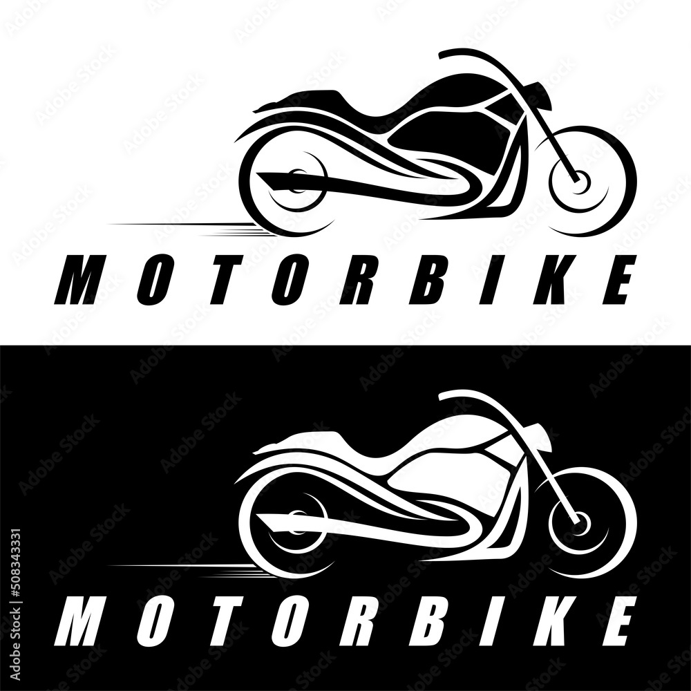 motorbike design icon logo vector art Stock Vector | Adobe Stock