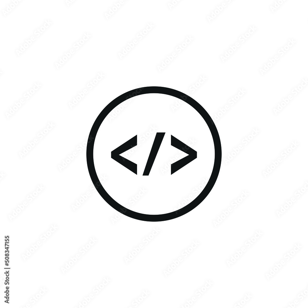 Vetor de Programming icon vector. Coding icon vector. Programming ... Vetor de Programming icon vector. Coding icon vector. Programming ...