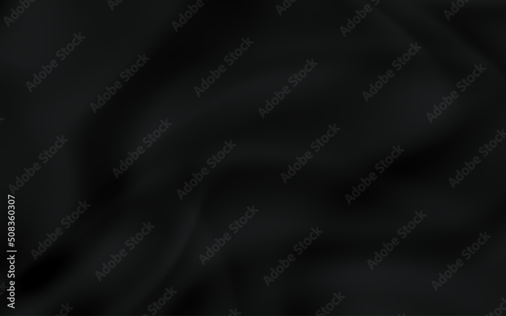 Abstract black fabric with soft wave texture background Stock Vector ...