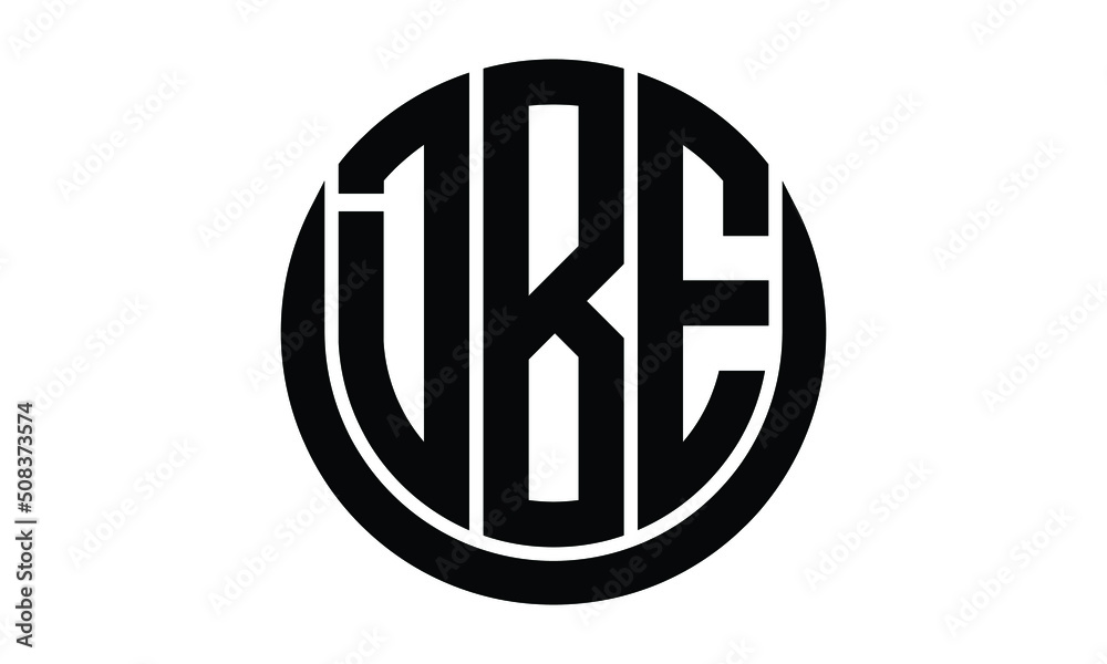 DBE shield in circle logo design vector template. lettermrk, wordmark ...