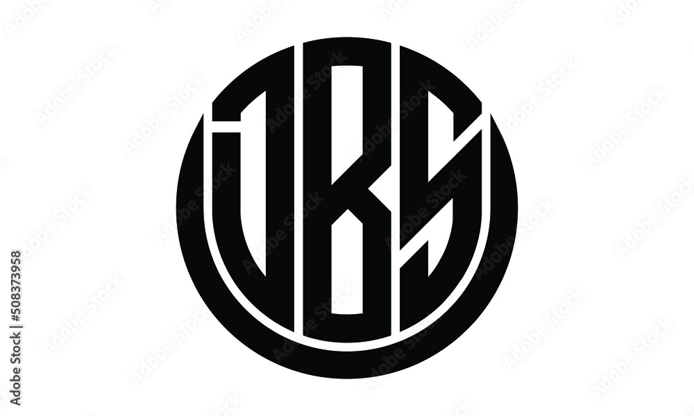 DBS shield in circle logo design vector template. lettermrk, wordmark ...