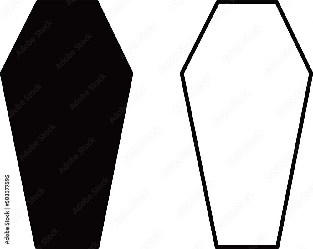 Coffin Casket svg vector cut file for cricut and silhouette Stock ...