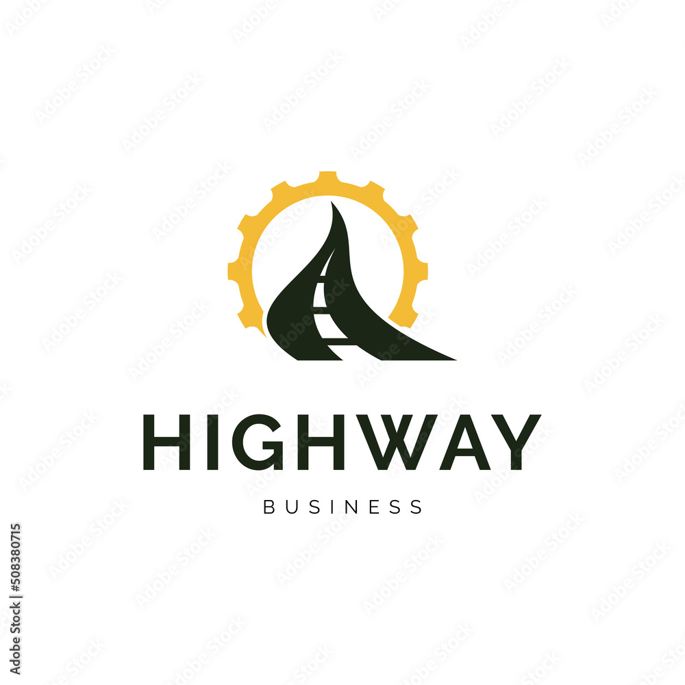 Highway icon logo design inspiration Stock Vector | Adobe Stock