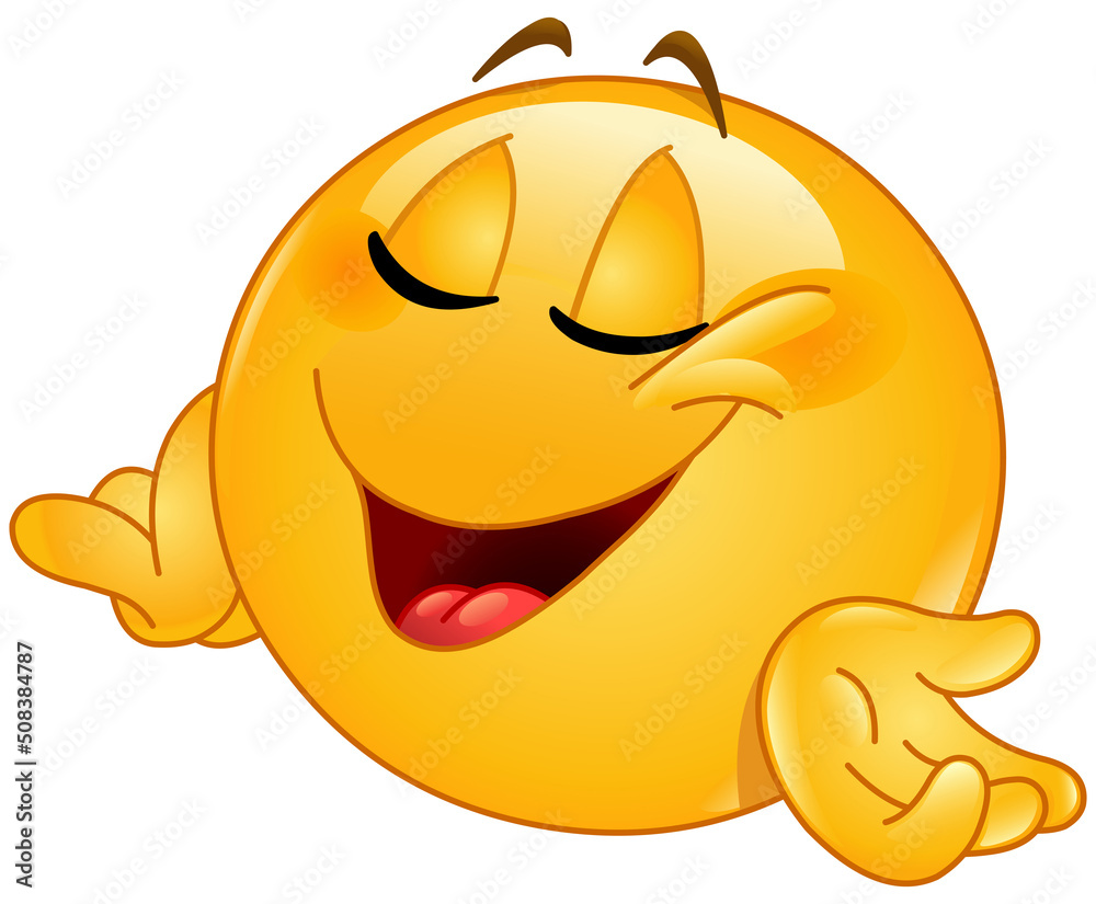 Emoji Emoticon With A Proud Arrogant Satisfied Happy And Self Love Emoji Emoticon With A Proud Arrogant Satisfied Happy And Self Love
