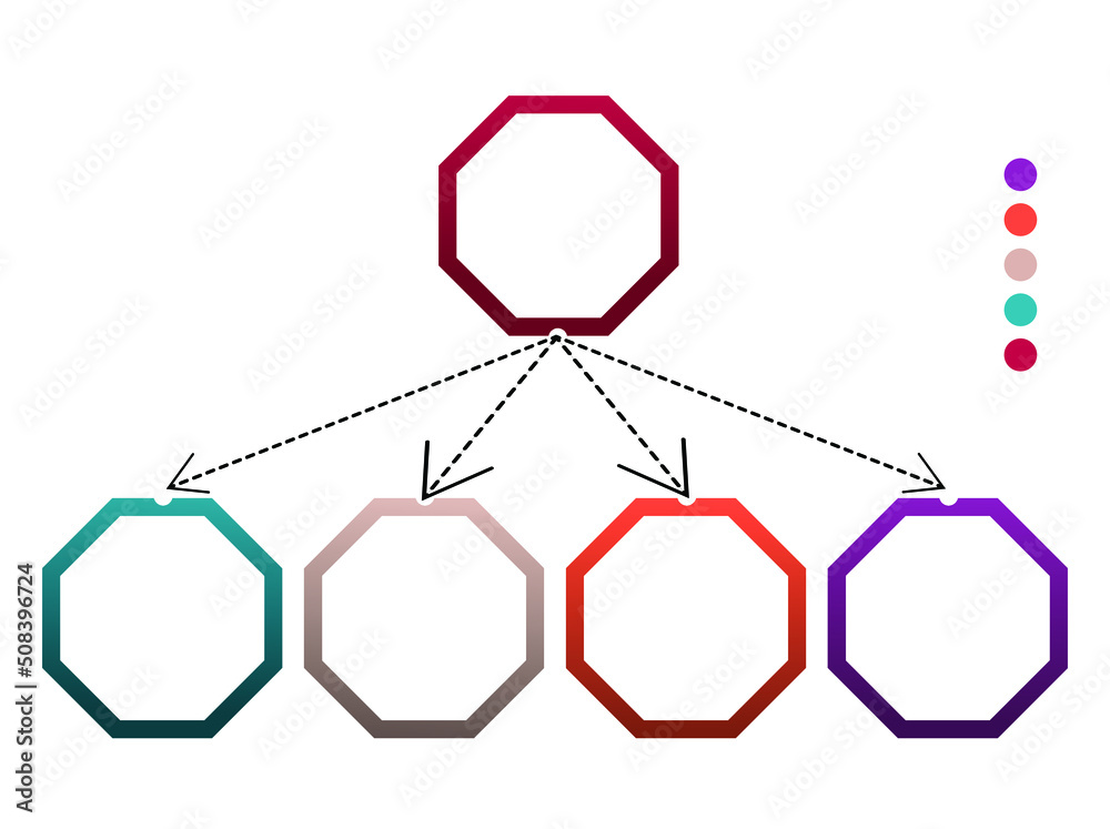 Business data visualization, infographics. Diagram of the process of ...