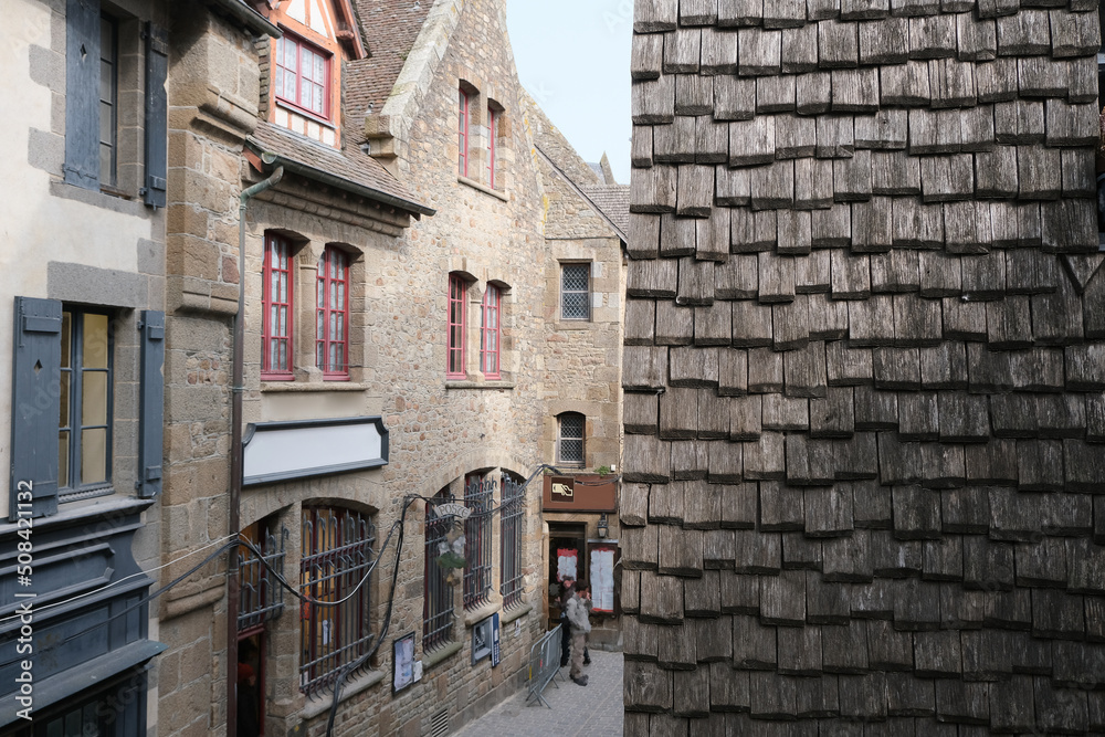 Breathtaking architecture details building view of medieval exterior ...