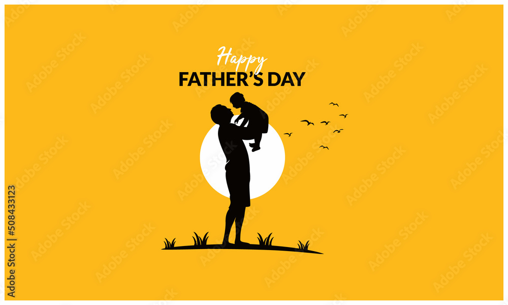 Happy Fathers day vector file Stock Vector | Adobe Stock