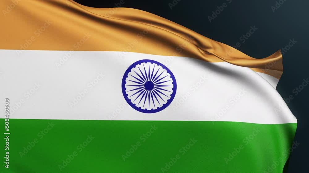India flag. New Delhi sign. Asian country. Indian tricolor official ...