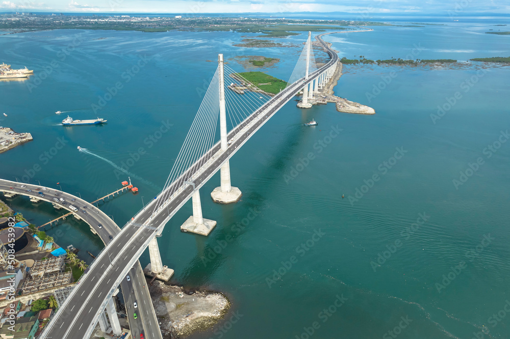 Cebu City, Philippines - Aerial of CCLEX or the Cebu-Cordova Link ... Cebu City, Philippines - Aerial of CCLEX or the Cebu-Cordova Link ...
