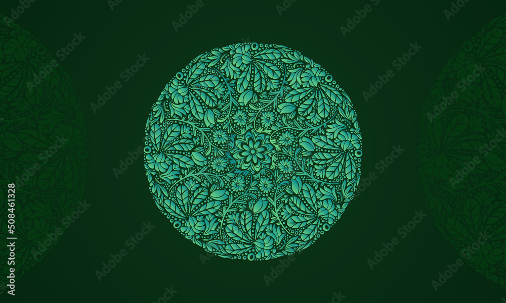 Floral Doodle Art - Minimal Vector Illustration Stock Vector | Adobe Stock