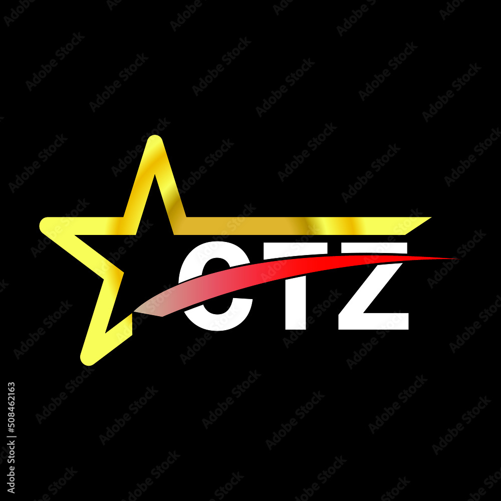 CTZ letter logo design. CTZ creative letter logo. simple and modern ...
