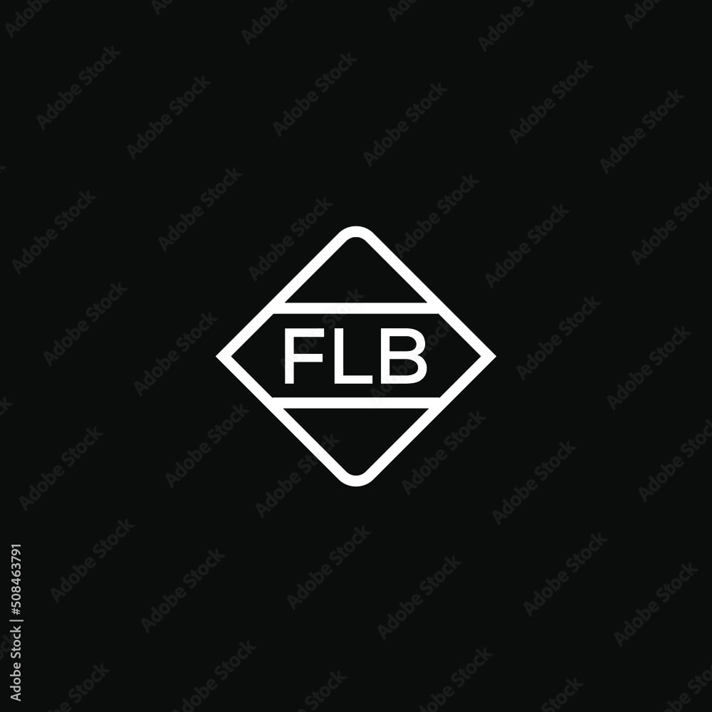 Vecteur Stock FLB 3 letter design for logo and icon.FLB monogram logo ...