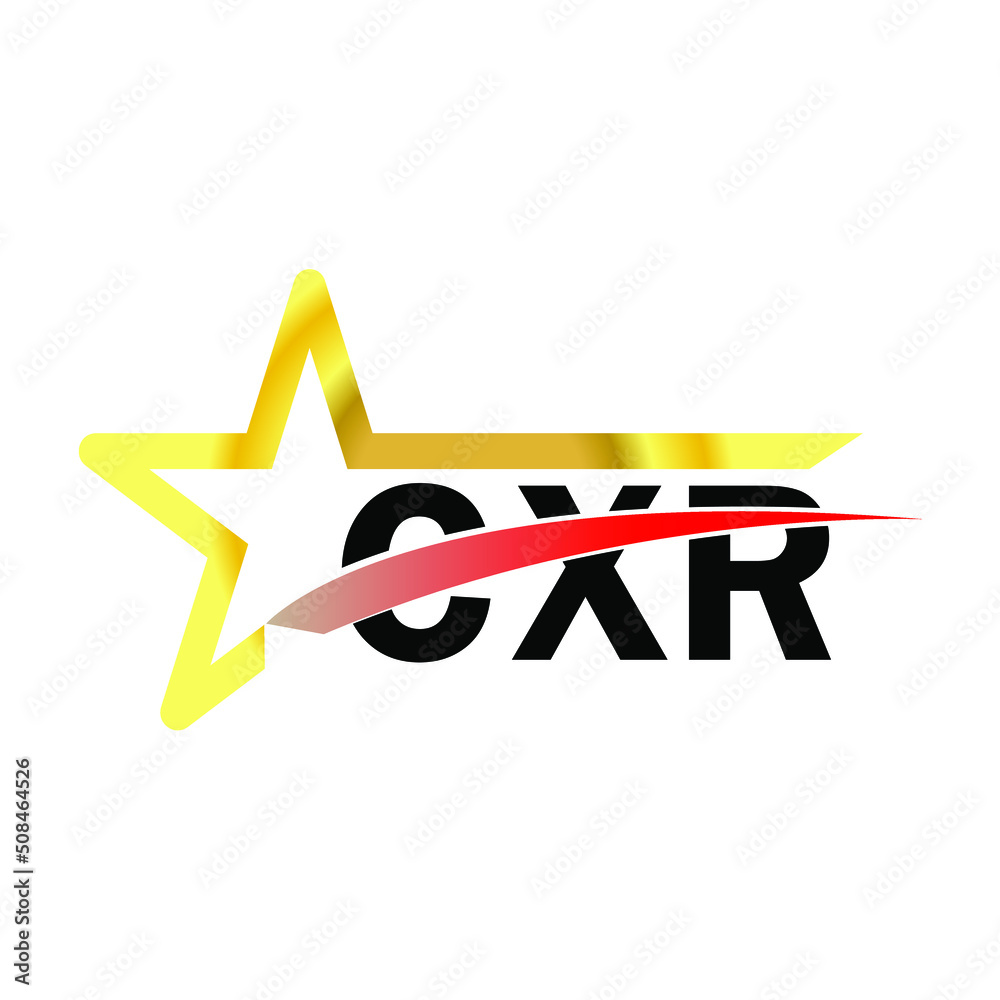 CXR letter logo design. CXR creative letter logo. simple and modern ...