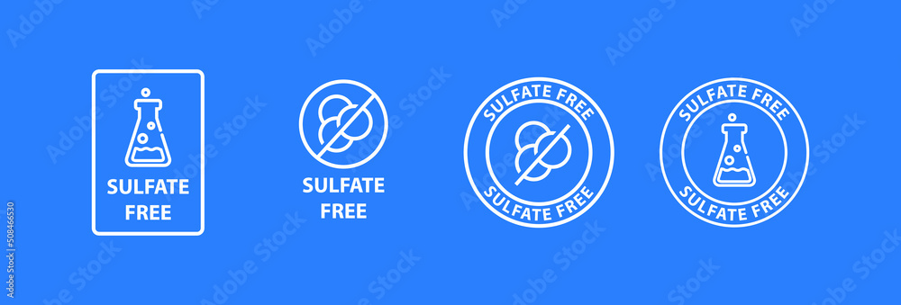 Sulfate free icon , vector illustration Stock Vector | Adobe Stock