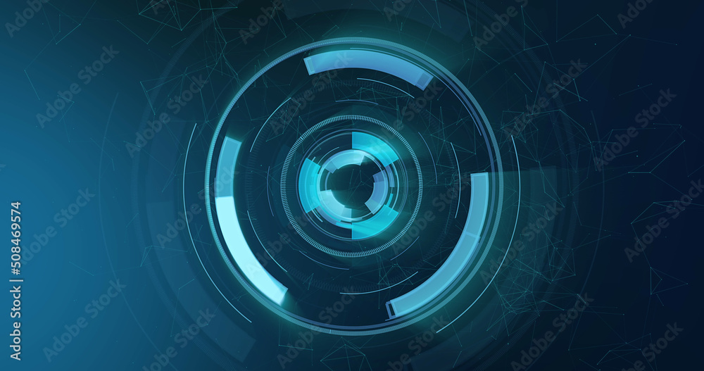 Image of scopes scanning on blue background Stock Illustration | Adobe ...