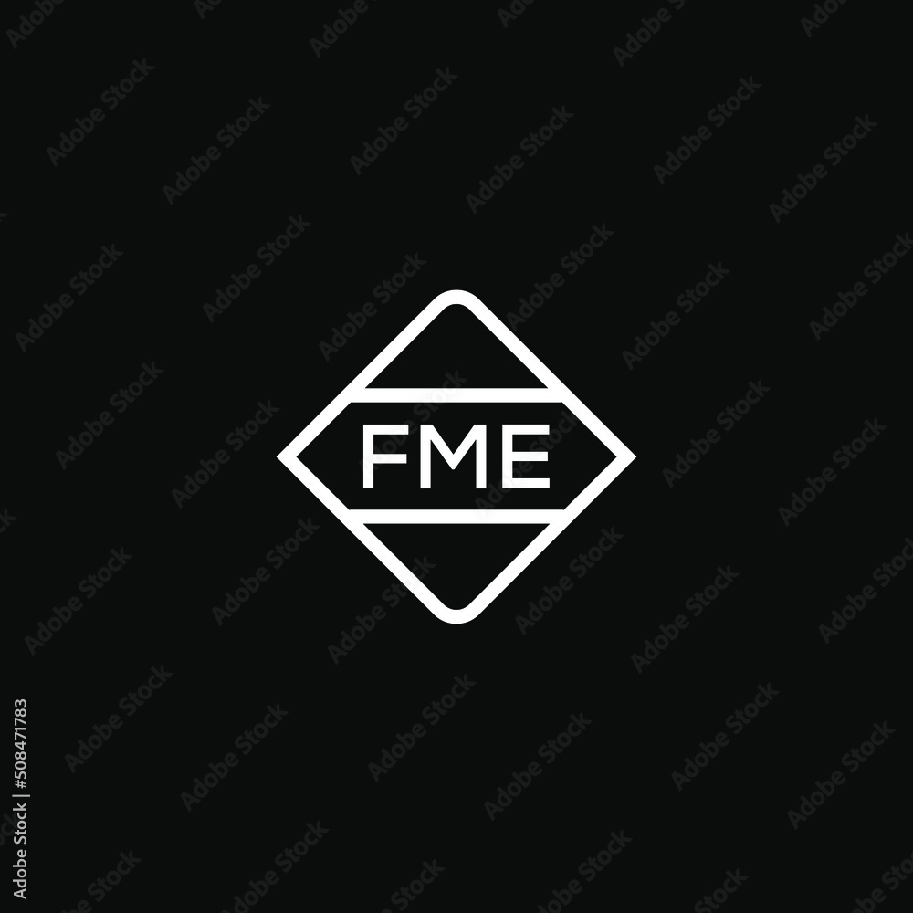 FME 3 letter design for logo and icon.FME monogram logo.vector ...